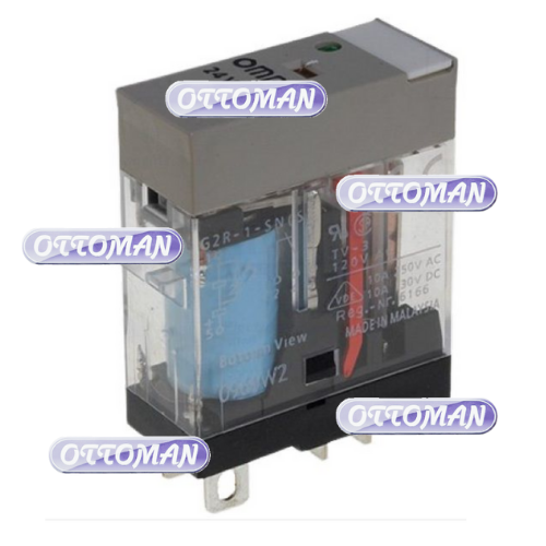 Omron G2R-2-Snı 24V Dc 5A Çift Kontak Ledli Röle | Ottoman Elektrik ...
